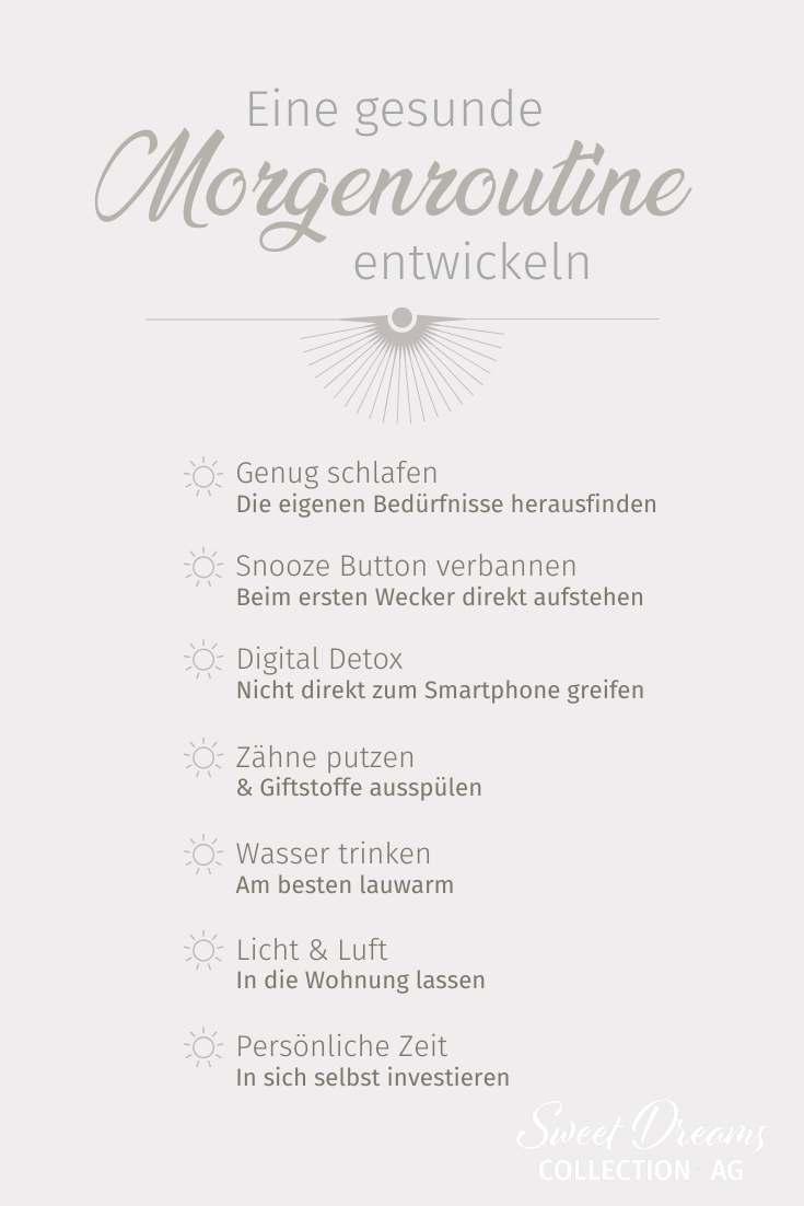 Gesunde Morgenroutine - 7 Tipps für den besten Tagesstart